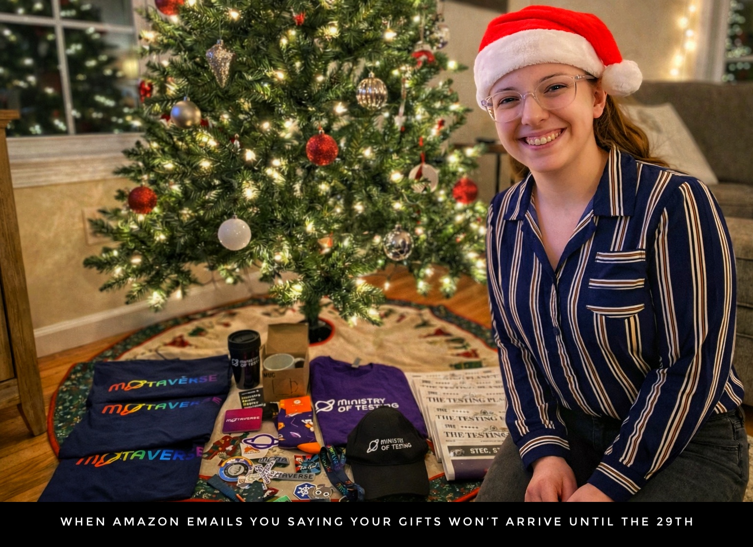 When Amazon emails you saying your gifts won’t arrive until the 29th ...