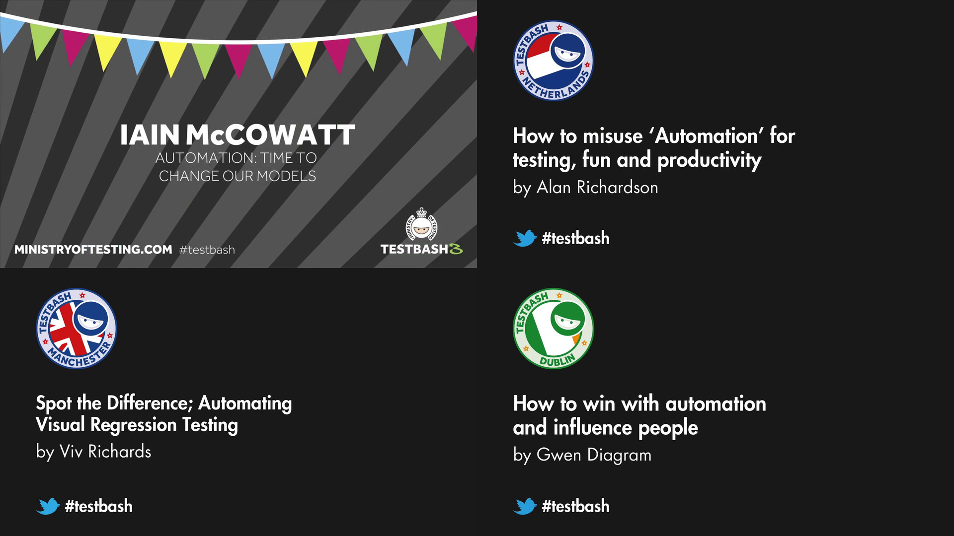 Test Automation Talks From TestBash | Ministry of Testing